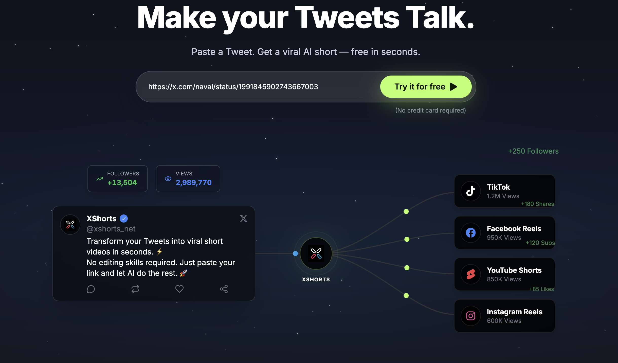 Make your Tweets Talk - Transform Tweets into Viral Short Videos | XShorts